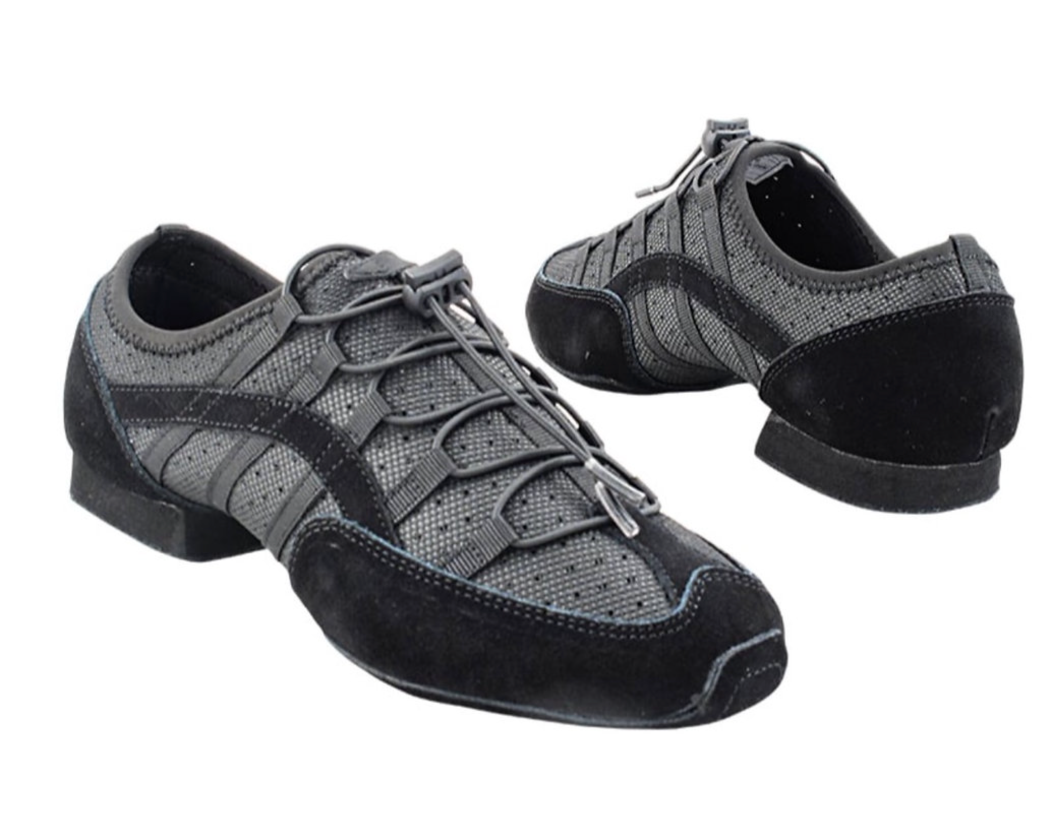 Men's Dance Sneakers - Black & Grey – Let's Dance With Me Store